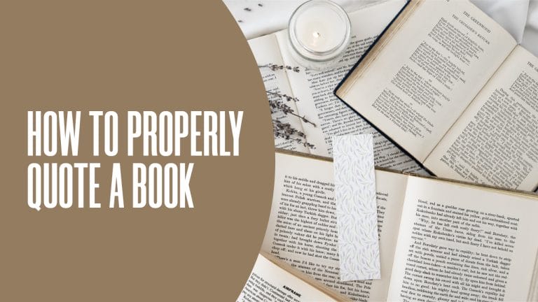 How to Properly Quote a Book | How to Cite A Quote From A Book